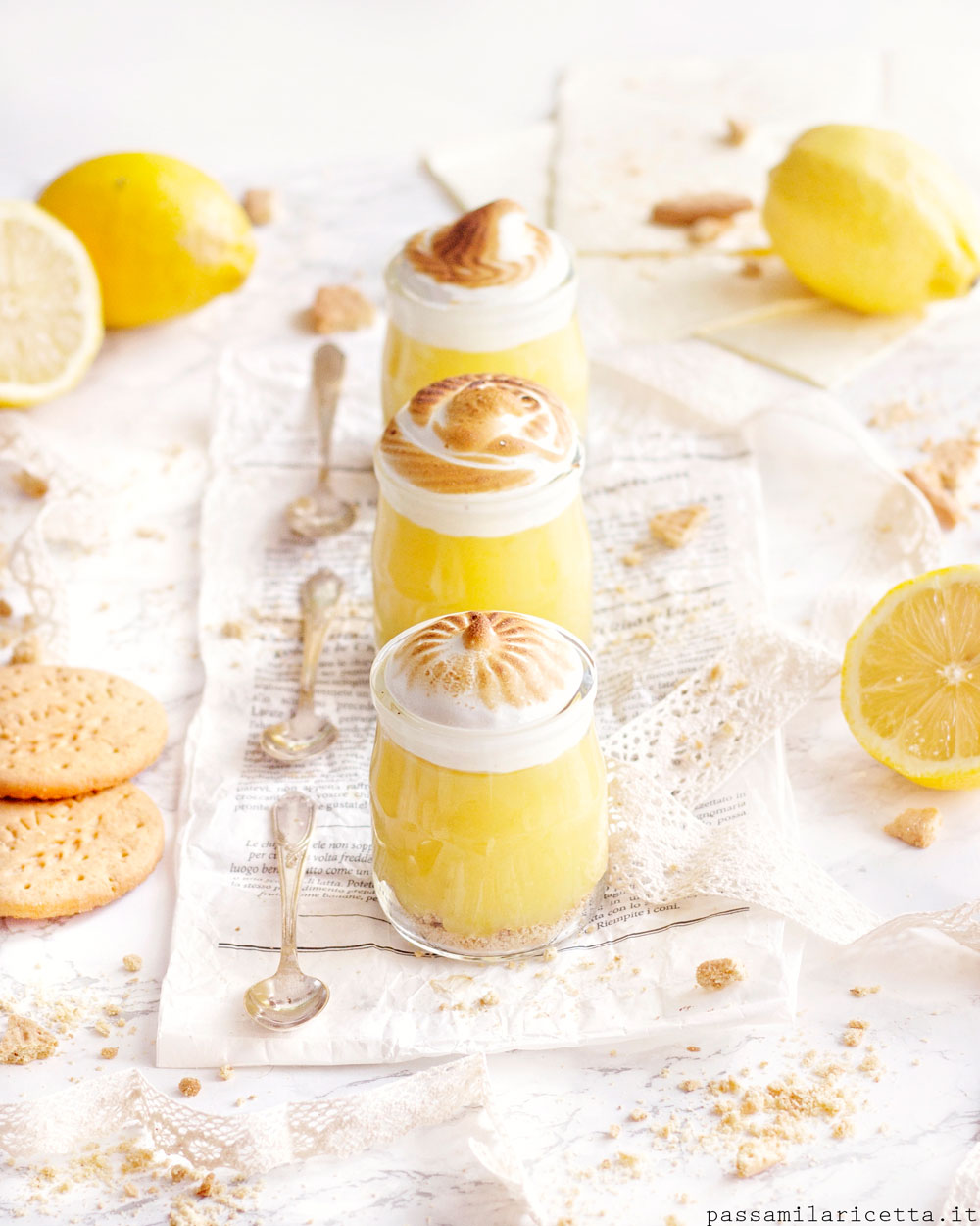 Meringata al Limone in Bicchiere, Dessert Estivo - Passami La Ricetta